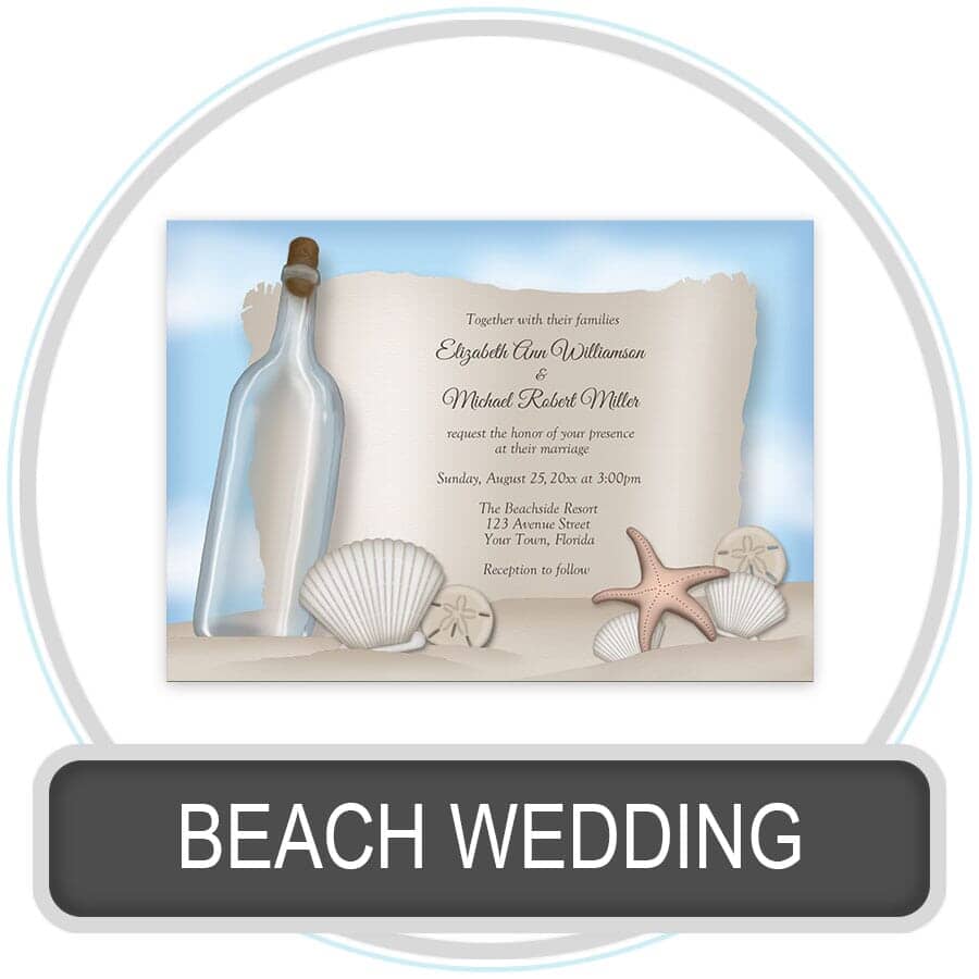 Beach Wedding Invitations | Tropical, Coastal, & Destination Weddings ...