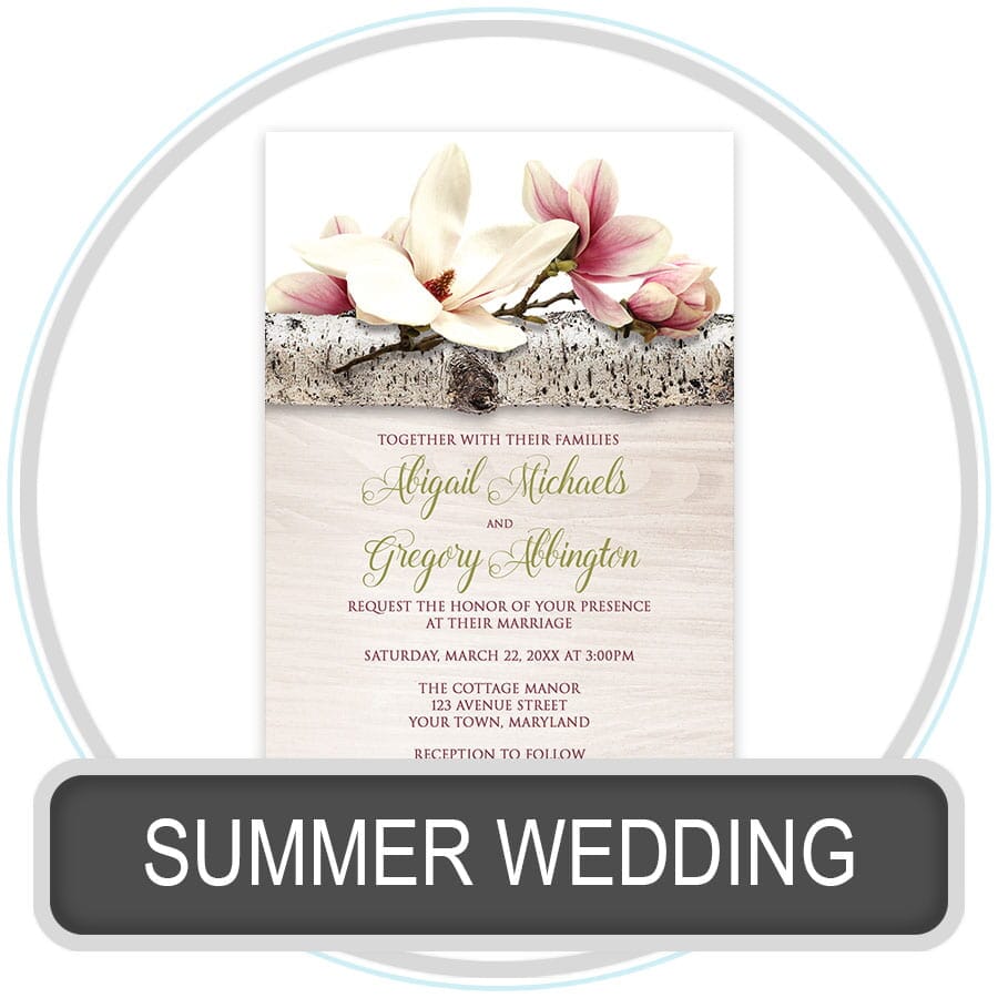 Summer Wedding Invitations | Modern, Rustic, and Beach-Themed Designs ...