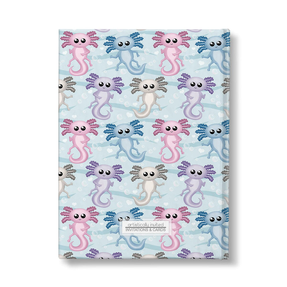 Personalized Colorful Underwater Axolotl Journal | Custom Notebook ...