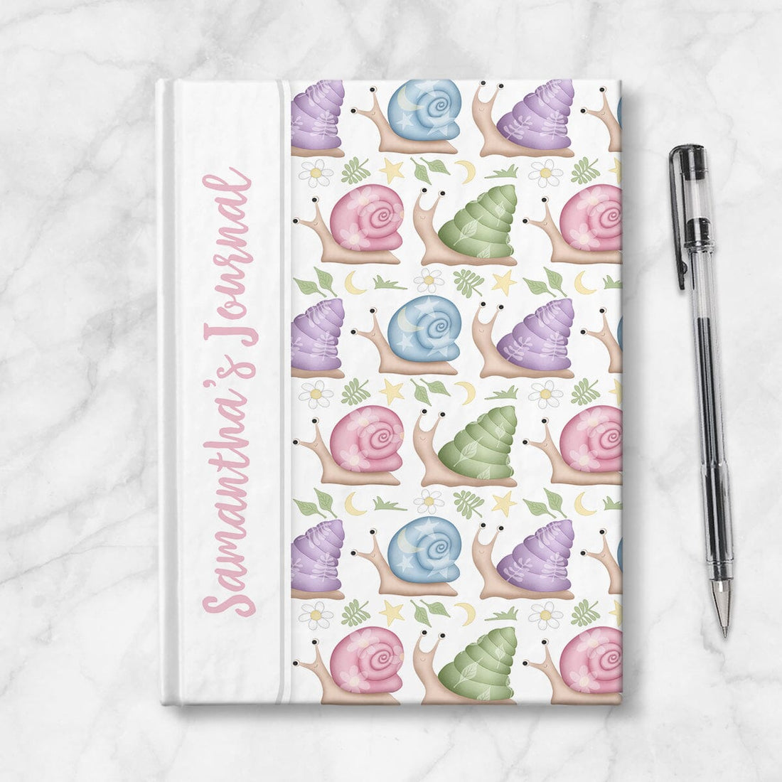 Personalized Cute Snails Journal | Custom Notebook, Snail Lovers Gift ...