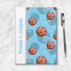 Personalized Light Blue Basketball Journal | Custom Hardcover Notebook ...