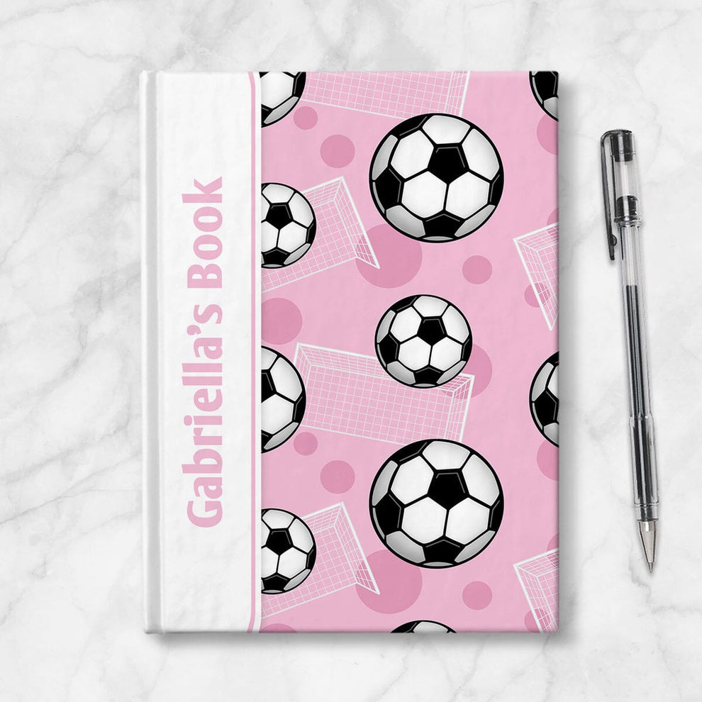 Personalized Pink Soccer Journal | Custom Soccer Gift for Girls ...