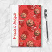 Personalized Red Basketball Journal | Custom Sports Notebook for Fans ...