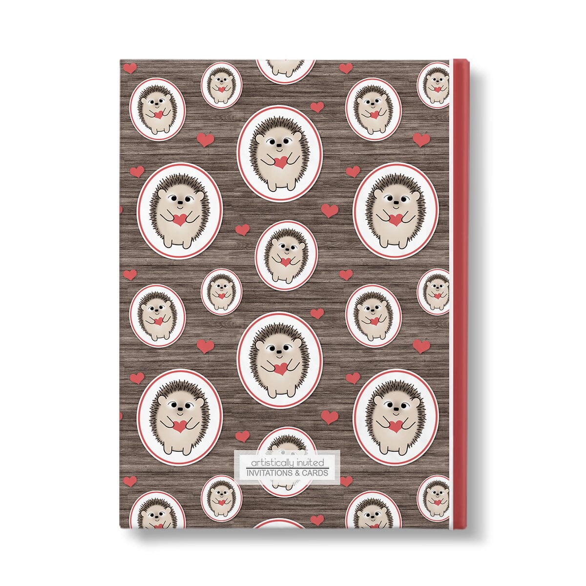 Personalized Rustic Hedgehog Journal | Custom Hardcover Notebook ...