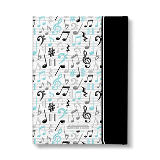 Personalized Turquoise Music Notes Journal for Songwriting & Musicians ...