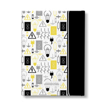 Personalized Yellow Electrical Pattern Journal | Gift for Electricians ...