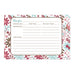 Berry Blue Summer Flowers Recipe Cards | 25-Pack or More – Artistically ...