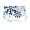 Winter Blue Silver Snowflake Holiday Cards | 20-Pack or More ...